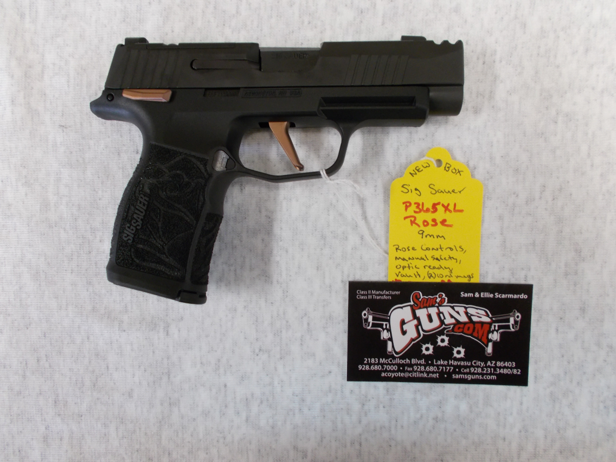 Sig Sauer P365 Xl Rose 9mm Pistol W/Optic Ready Slide & Safe(Sold ...