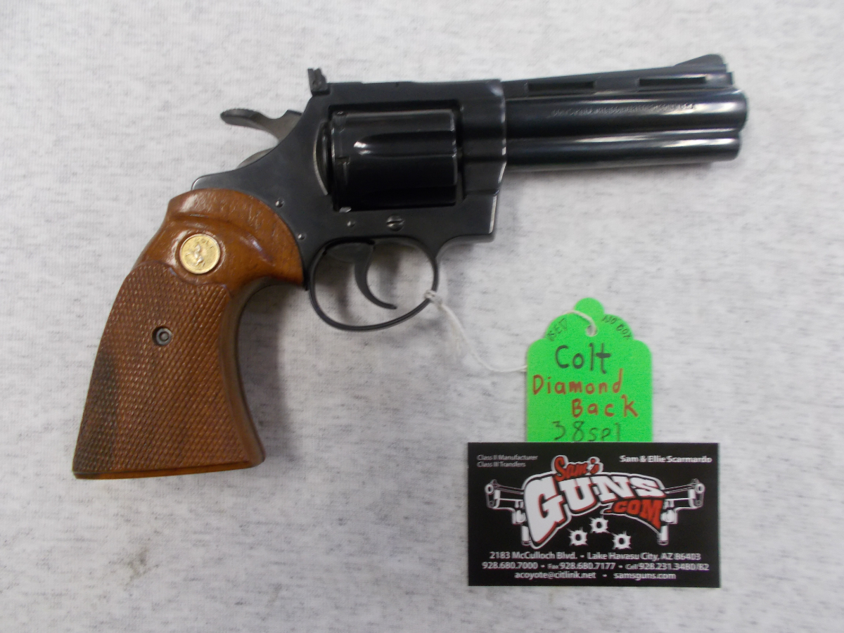 Colt Diamond Back .38spl Revolver 3.75" Barrel (C4929-23) .38 Special ...
