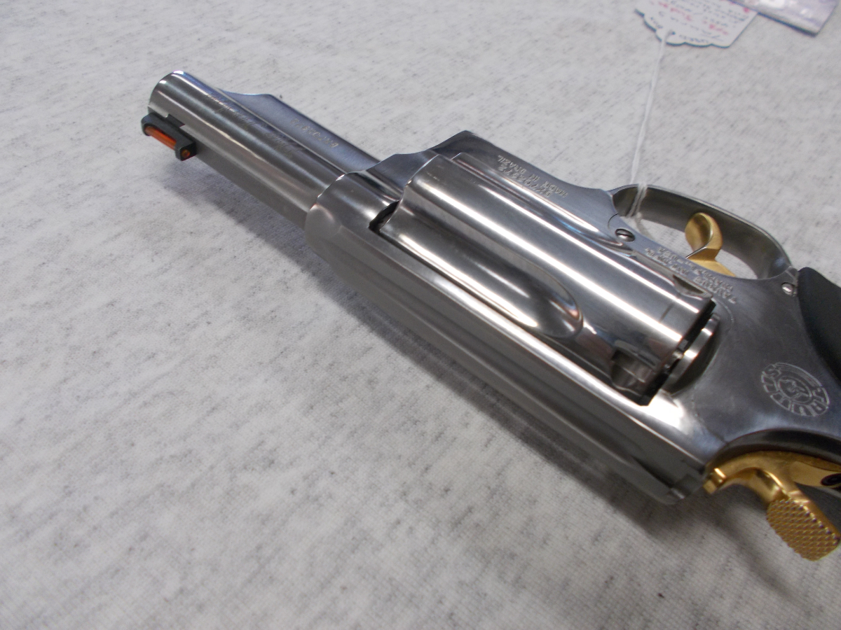 Taurus Judge Stainless Steel .410ga & 45lc W/ Gold Trigger & Hammer ...