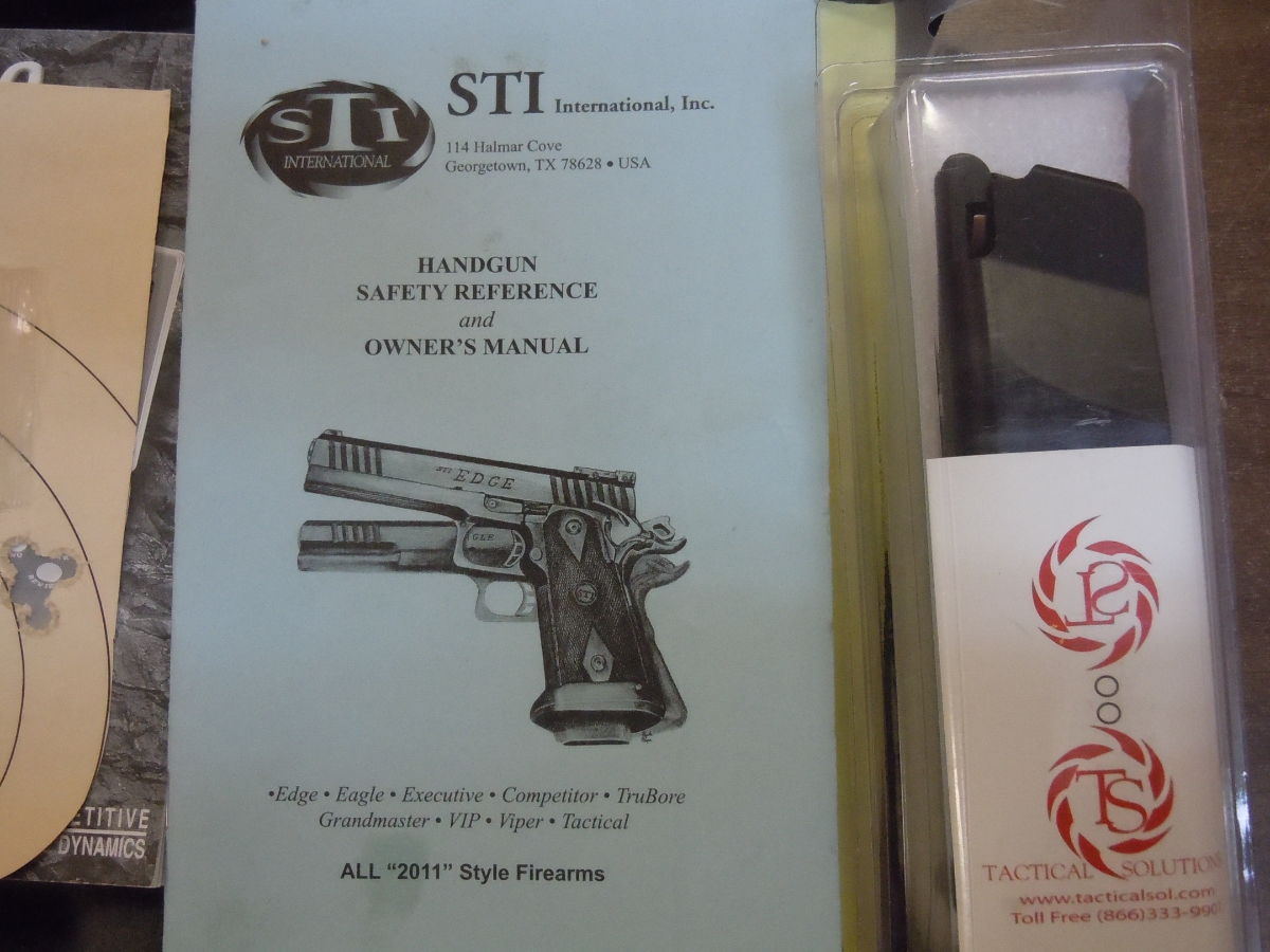 Sti International Model Grandmaster 91 C-More Sight System Two .22 Mags ...