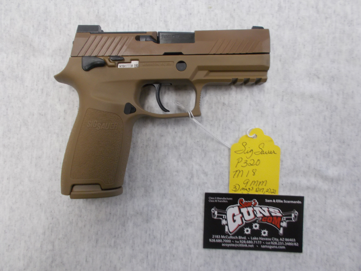 Sig Sauer P320 M18 9mm Pistol W/ Three Mags (C5340-24) 9mm Luger For Sale at GunAuction.com ...