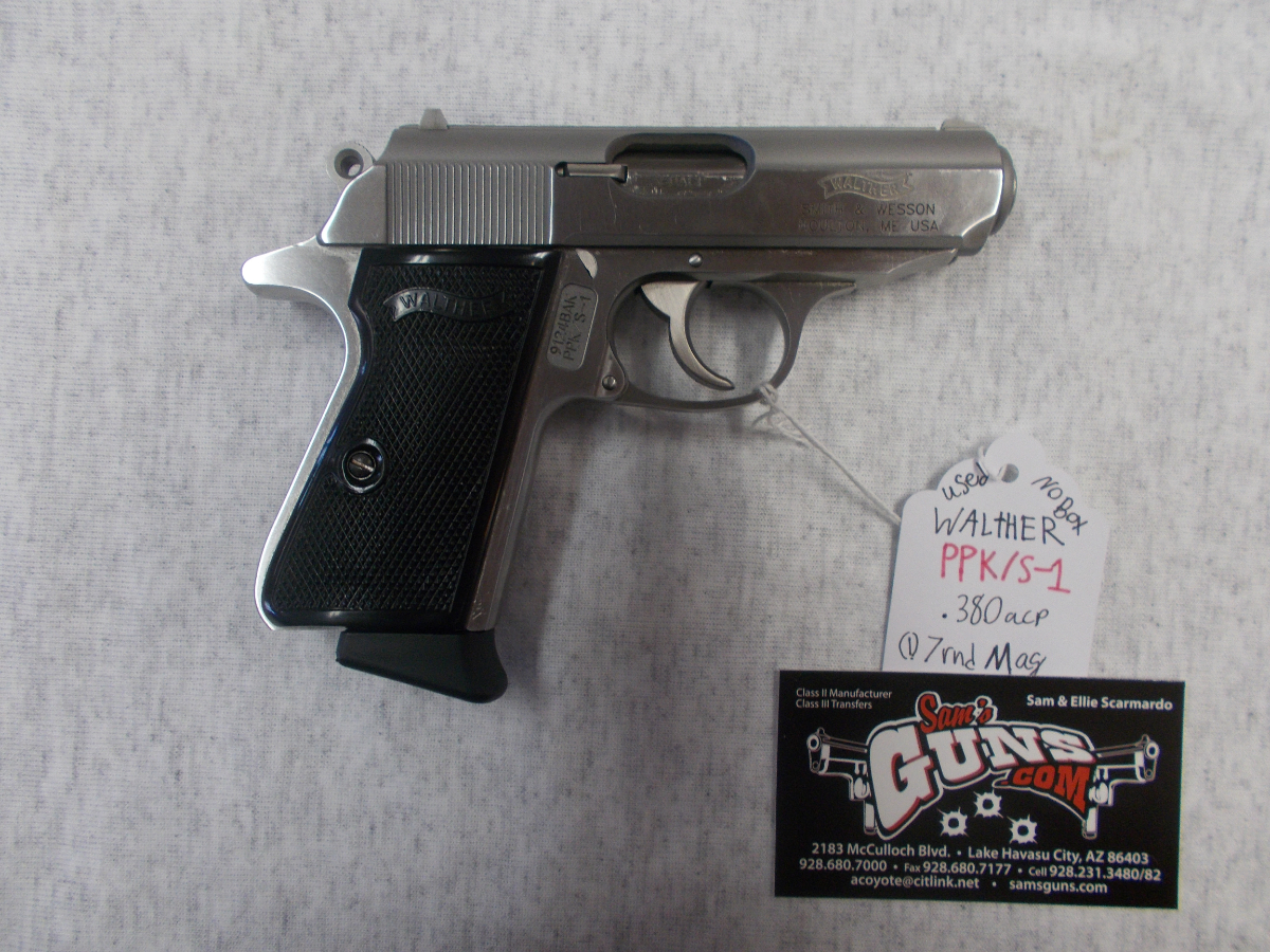 Walther Ppk/S-1 W/ One 7-Round Magazine (C5200-24) .380 Acp For Sale at ...