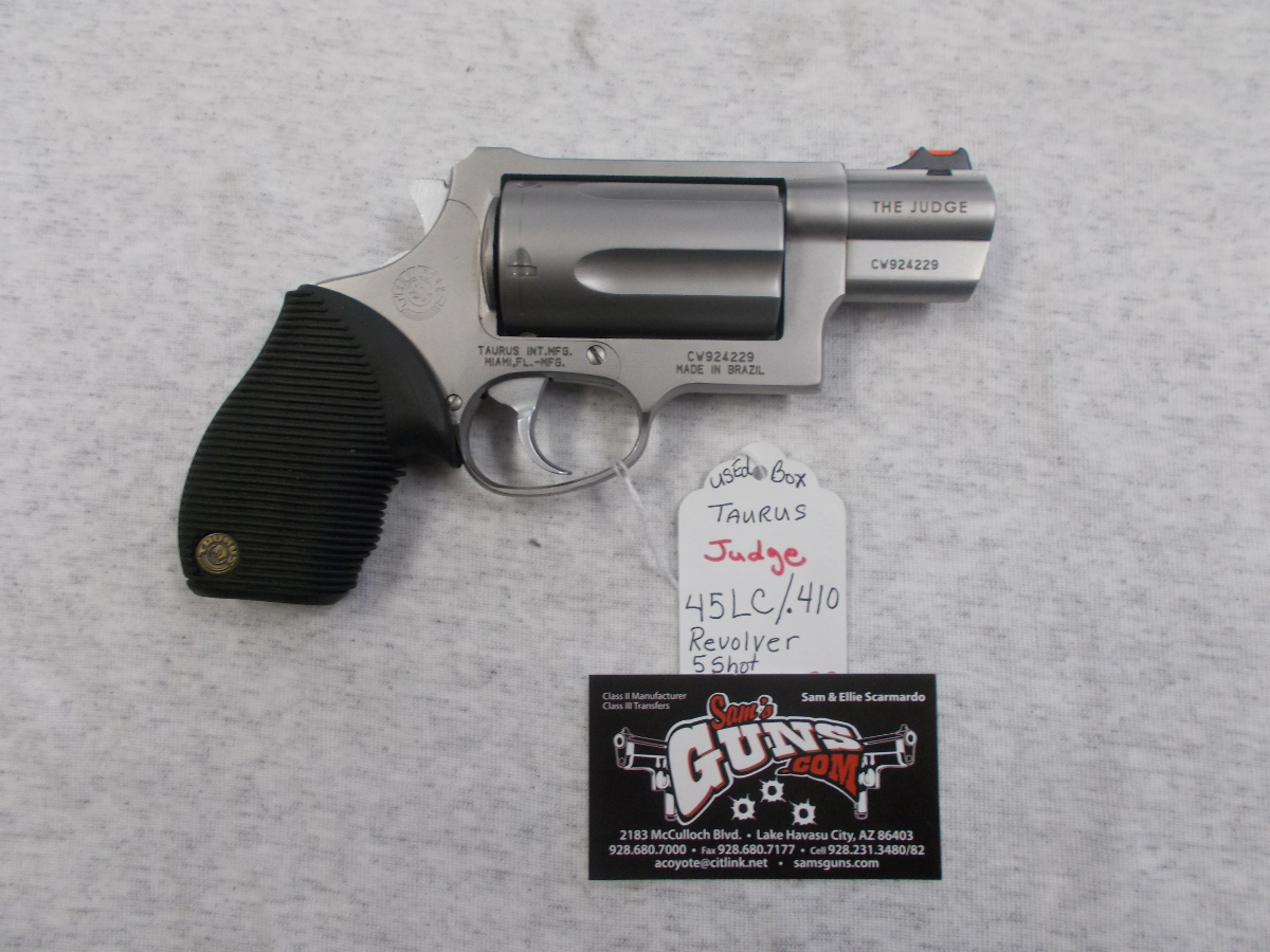 Taurus Judge 45lc / 410ga Revolver, 5-Shot, Short Barrel (C4926-23 ...