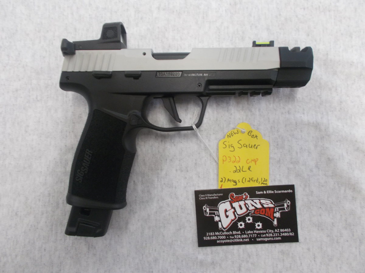 SIG Sauer P322 Competition Pistol w/ two mags (C5364-24) .22 LR ...