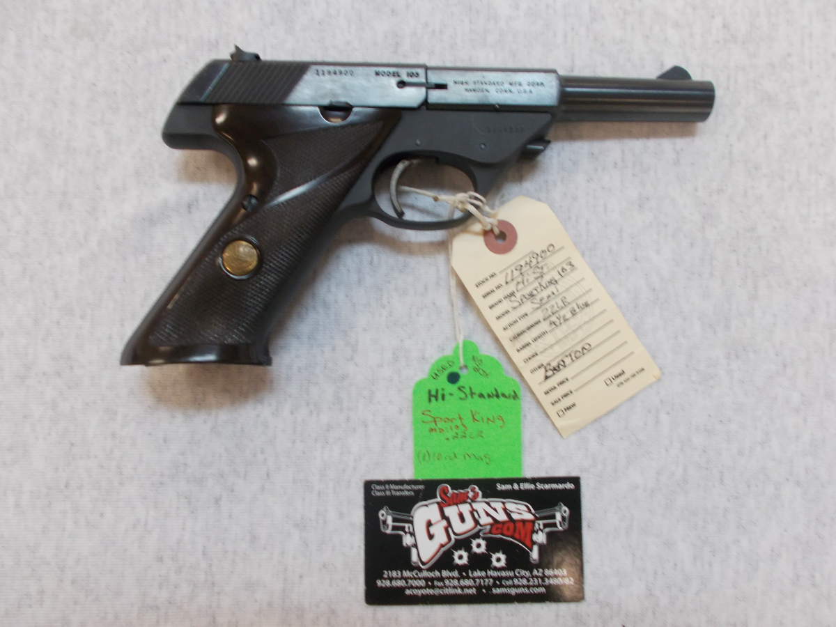 High Standard Sport King Mod 103 4.5" Barrel (C3989-22) .22 Lr For Sale ...