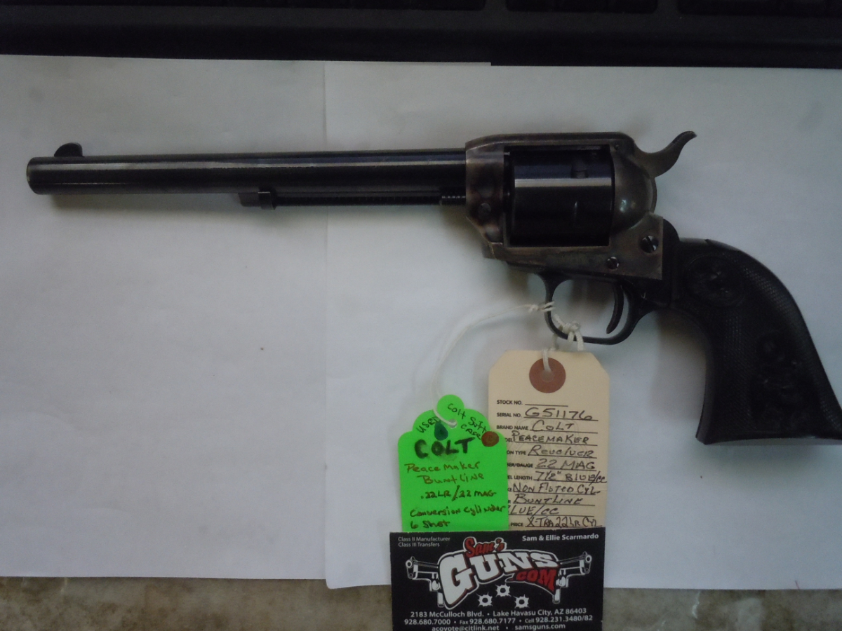 Colt Peacemaker Buntline single action Conversion 6-shot color case ...