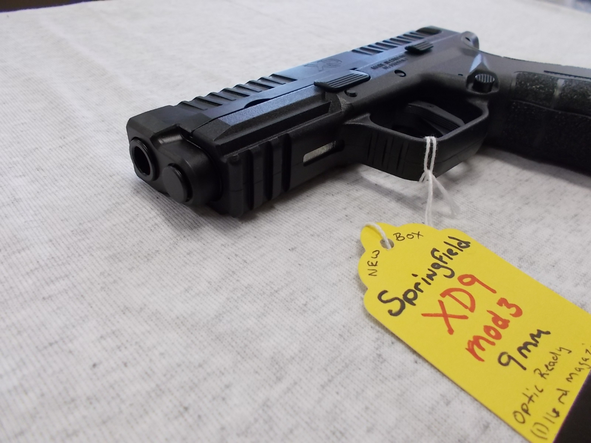 Springfield XD9 MOD 3 optic ready 9mm Pistol w/ 16rd mag (C5508-24) 9mm ...