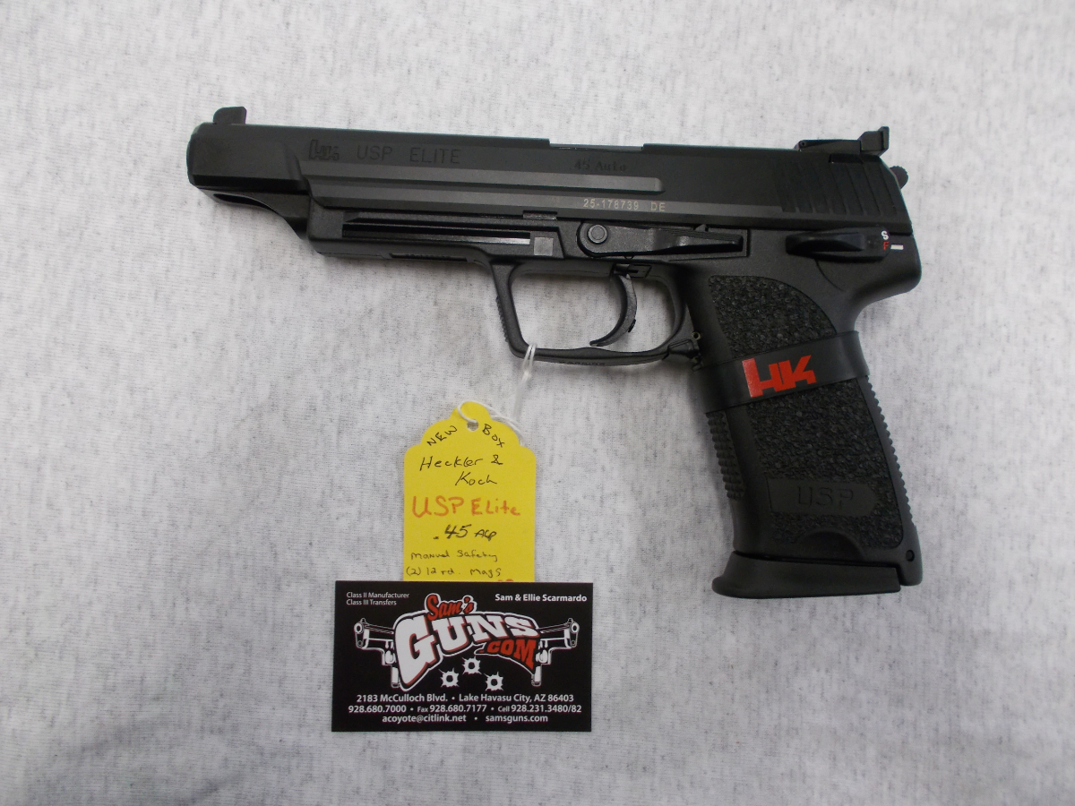 Heckler & Koch USP Elite .45ACP Pistol w/ two 12-rd mags (C5235-24) .45 ...