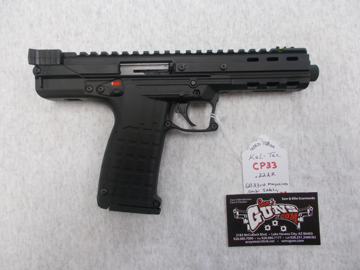 Kel-Tec CP33 22LR pistol w/ two 33-round mags (C4834-23) .22 LR ...