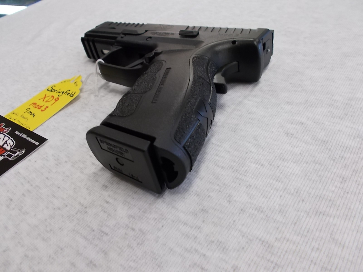 Springfield XD9 MOD 3 optic ready 9mm Pistol w/ 16rd mag (C5508-24) 9mm ...