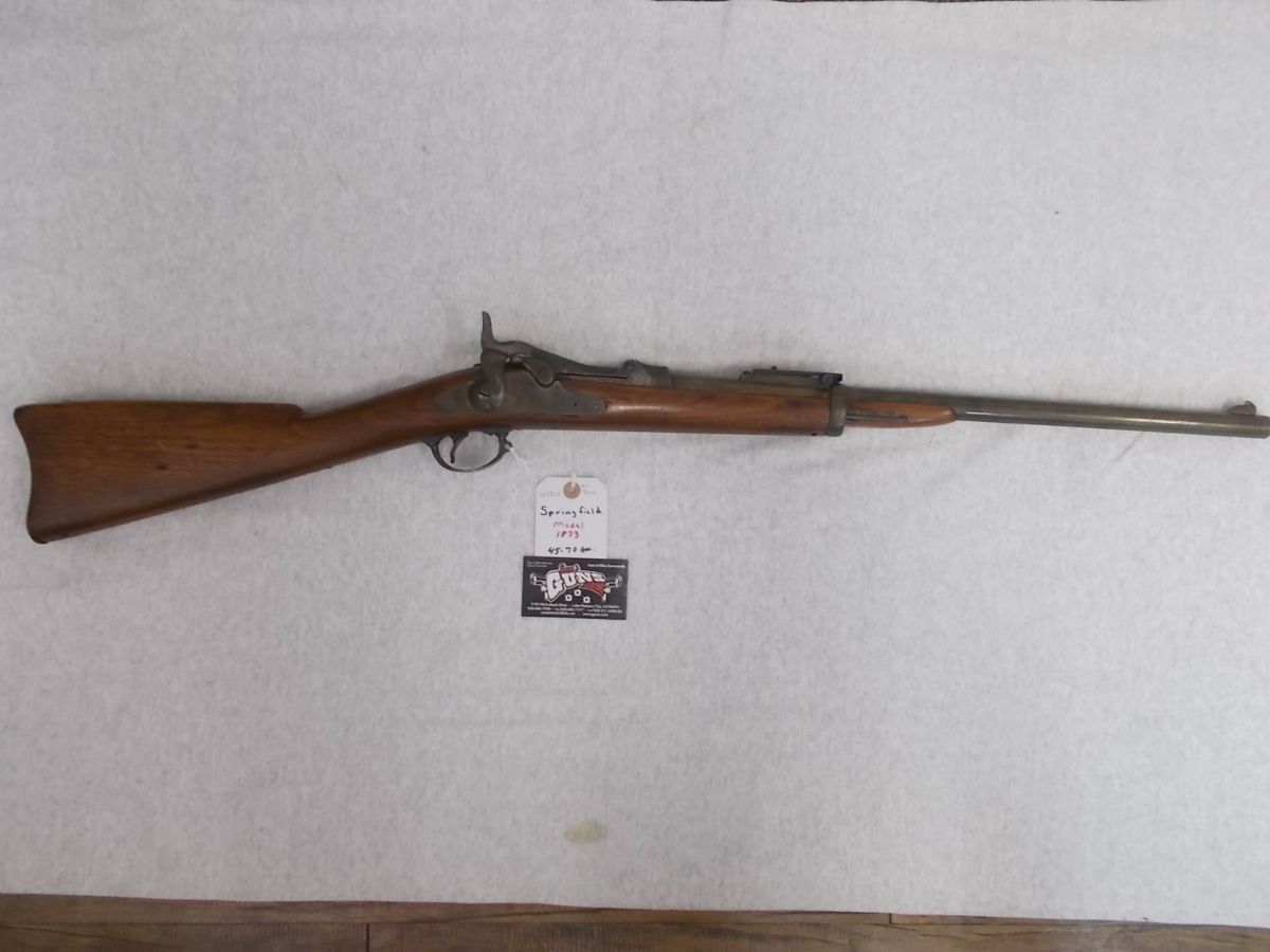 Springfield Model 1873 Carbine Trapdoor Style Single Shot 45-70 Rifle (C5636-25) .45-70 Govt ...