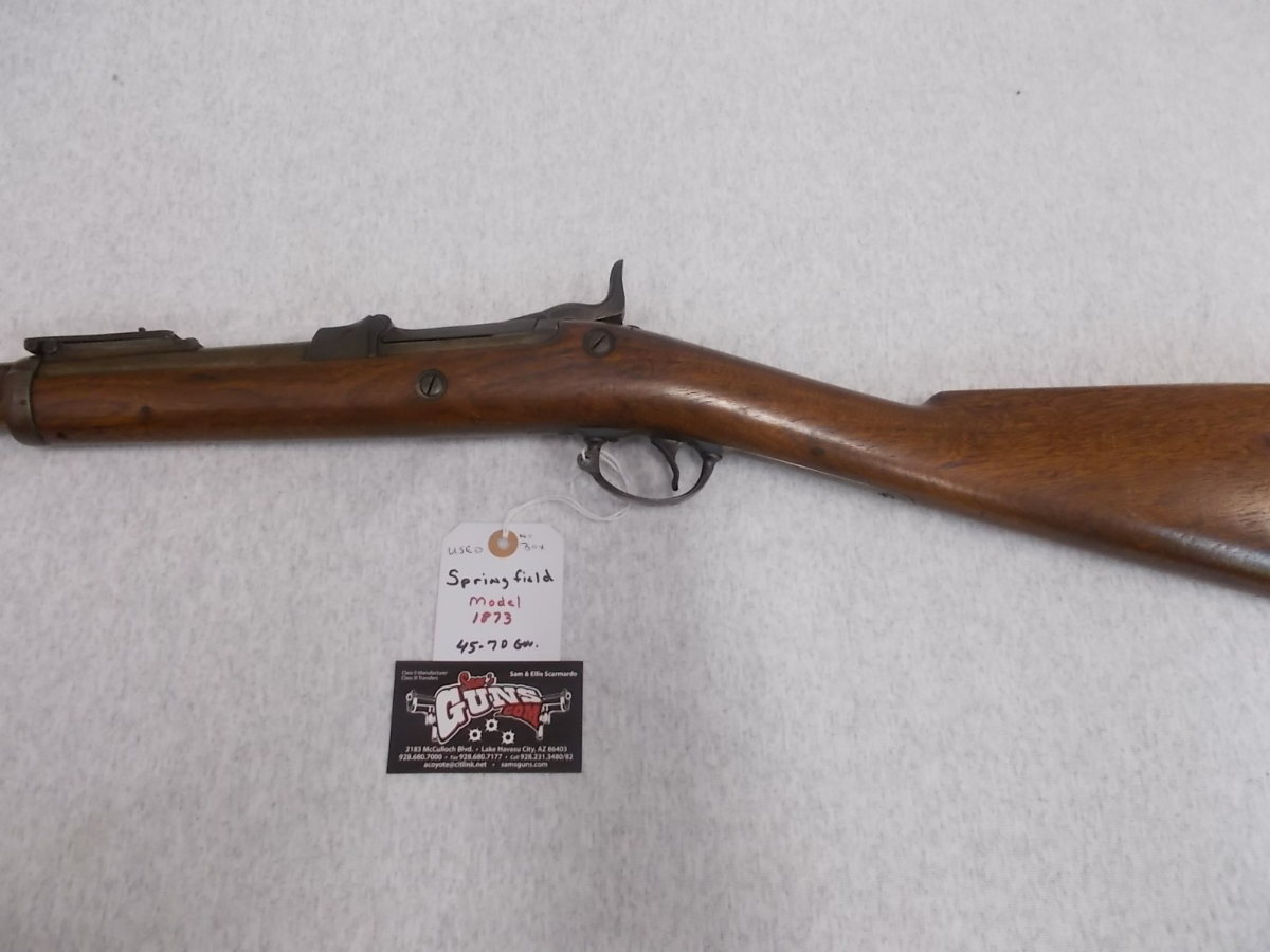 Springfield Model 1873 Carbine Trapdoor Style Single Shot 45-70 Rifle ...