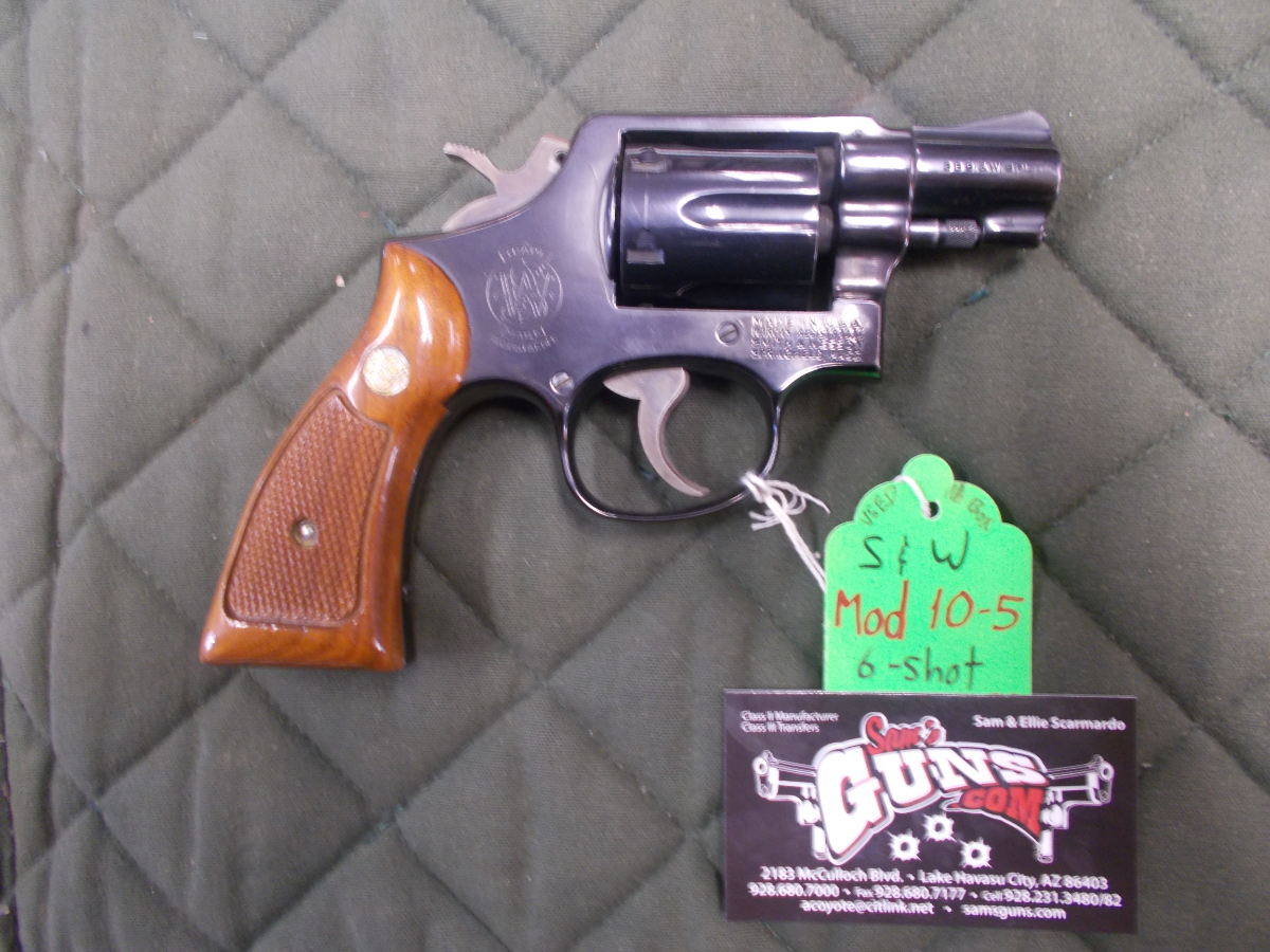 Smith & Wesson Model 10-5 6-Shot Short Barrel Revolver (C5370-24) .38 ...