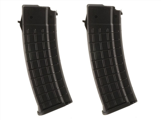 2 Wasr-3 Magazines 223/5.56 30rd Mag Black Polymer 5.56mm Nato For Sale ...