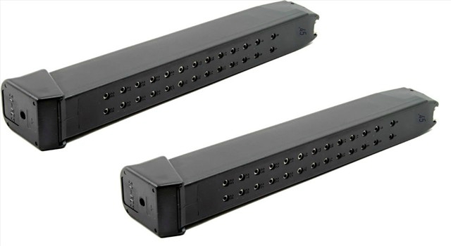 2 Glock 21 Magazines 26rd 45 ACP NEW KCI G21 MAG 16882915 - GunAuction.com
