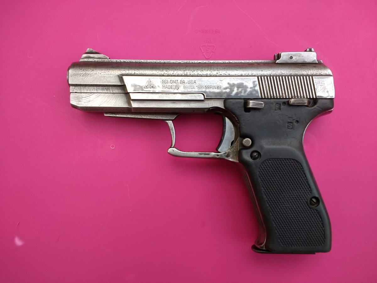 Norinco Chinese/ Model 77b 9mm Pistol, One-Hand Cocking/Hk Gas System ...