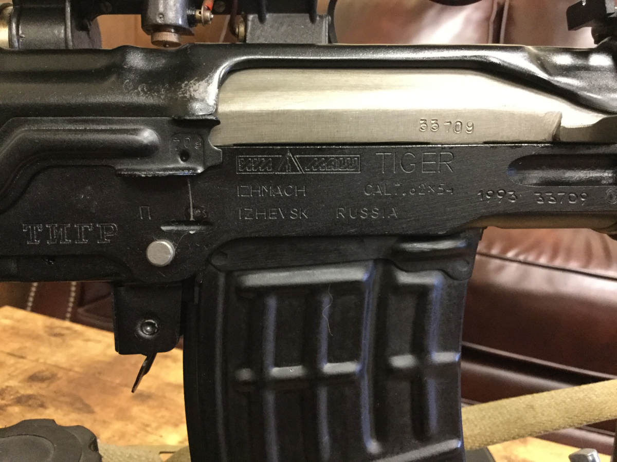 Izhmach Tiger "33 Of 1000" 7.62x54r For Sale at GunAuction.com - 14884452