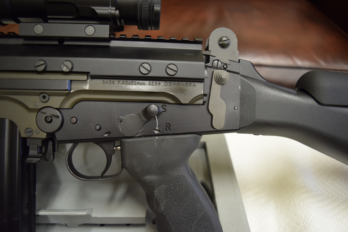 DS Arms Fal Black And OD Green Receiver 7.62 NATO 16694859 - GunAuction.com