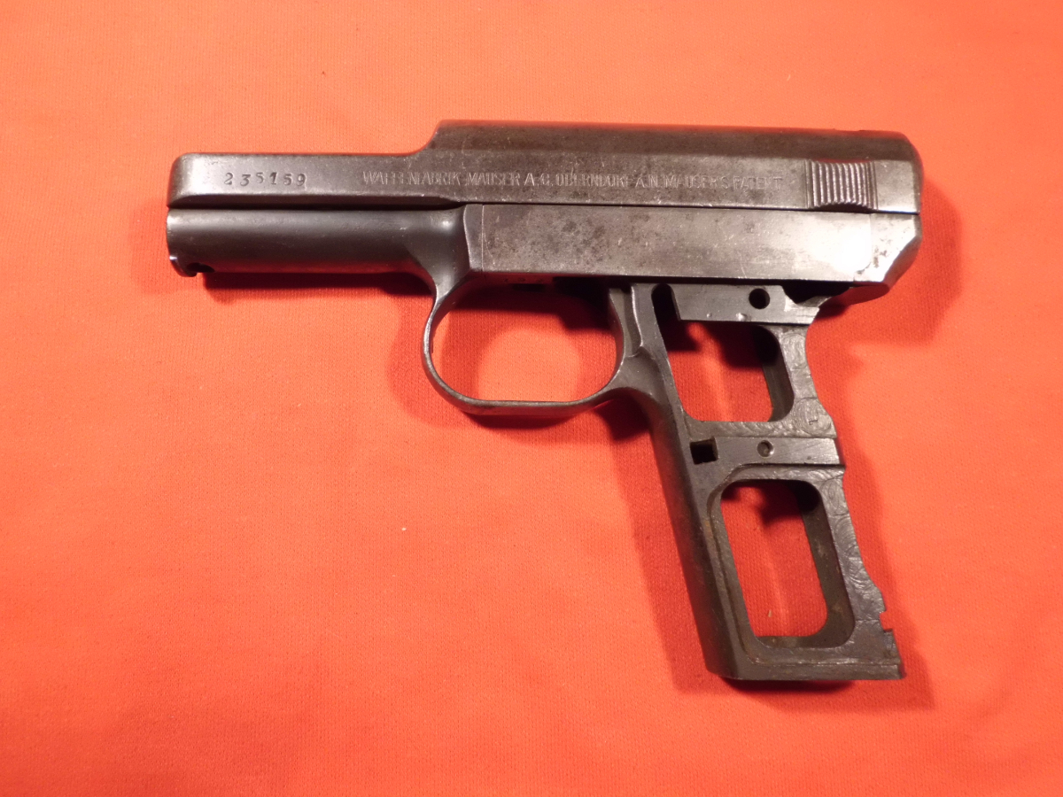 Mauser Model 1914 .32 7.65 Semi-Auto Pistol Matching Frame, Slide ...