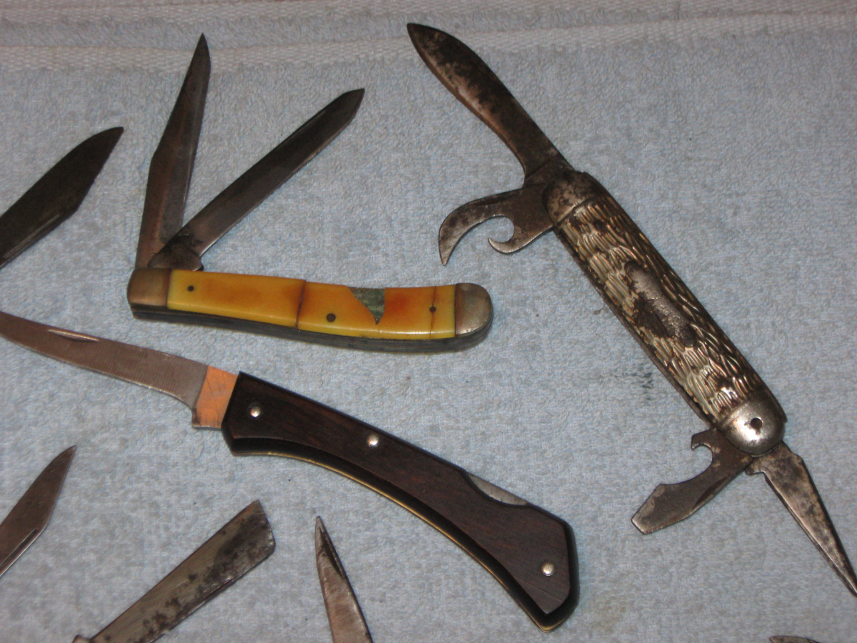 Lot Of 15 Vintage U.S.A. Made Pocket Knives For Sale at GunAuction.com ...
