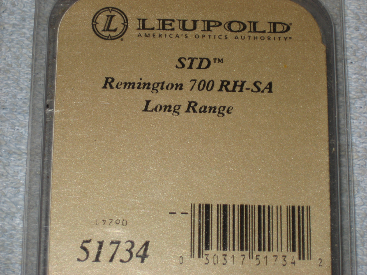 Leupold Std Remington 700 Rh-Sa Long Range 51734 Matte For Sale at ...