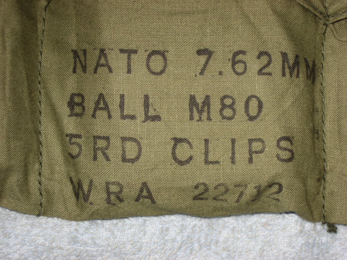 7.62 Nato Wra 67 (Winchester) Ball M80 60 Round Bandolier W/Stripper ...