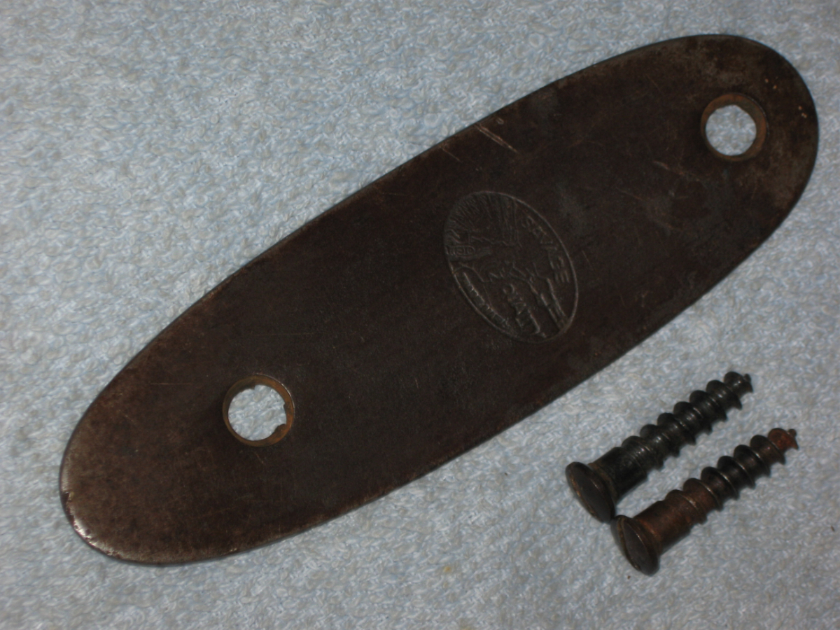 SAVAGE "SPORTER" BUTT PLATE W/SCREWS 17183521 - GunAuction.com