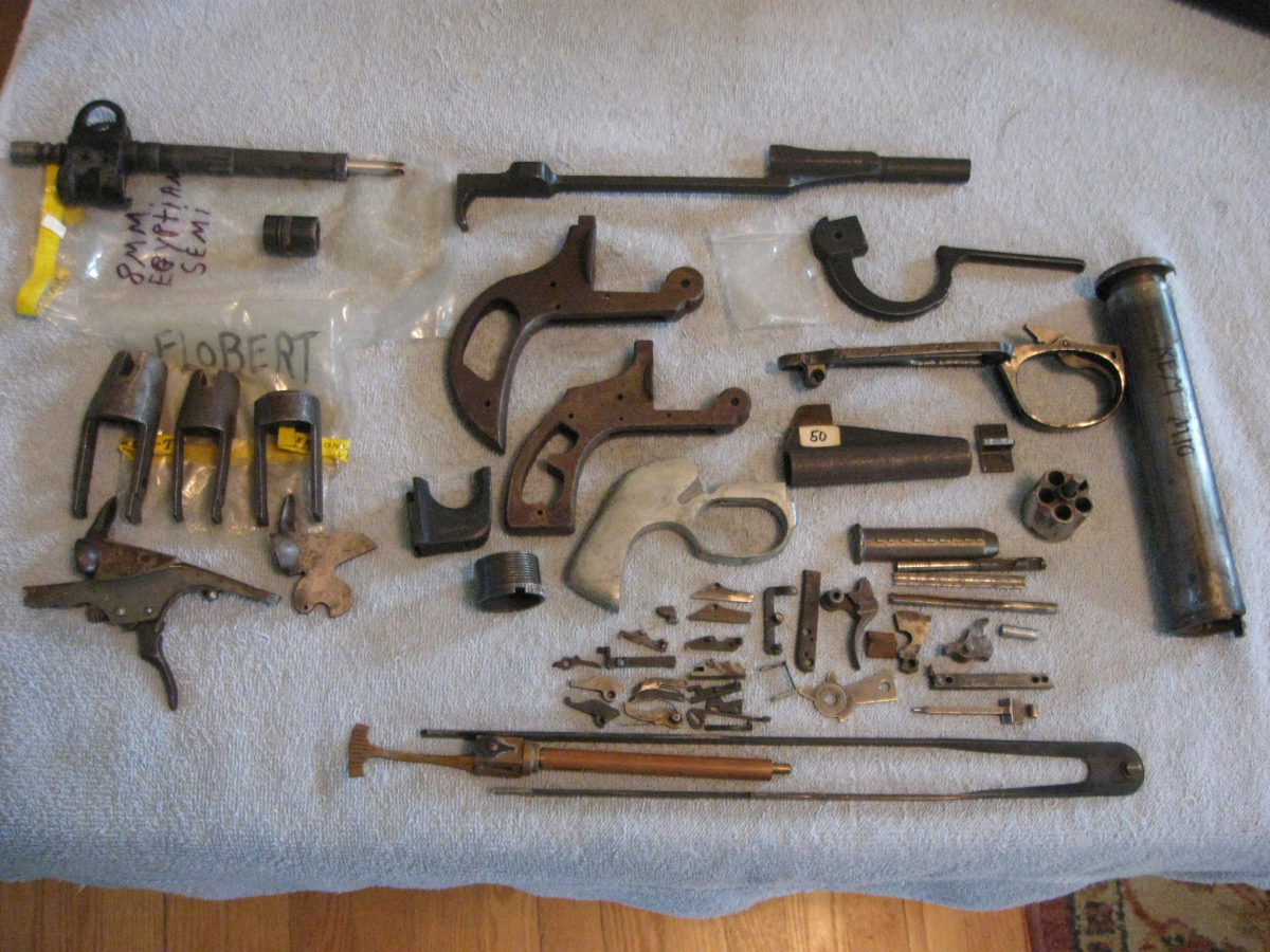 Smith & Wesson BOX OF ANTIQUE GUN PARTS ALL FOR ONE PRICE 17183687 ...