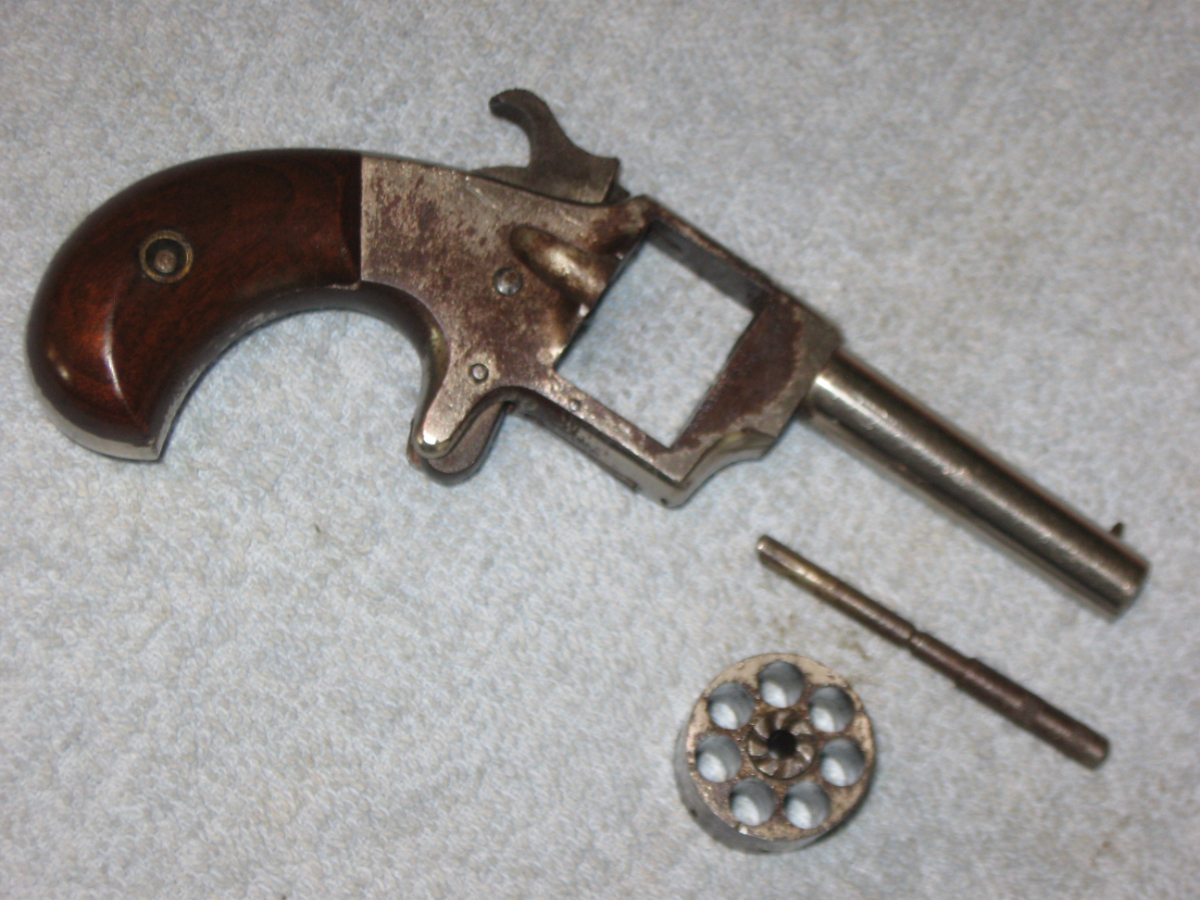 Hopkins And Allen Ranger W/Original Box 7 Shot Pocket Revolver (Early ...