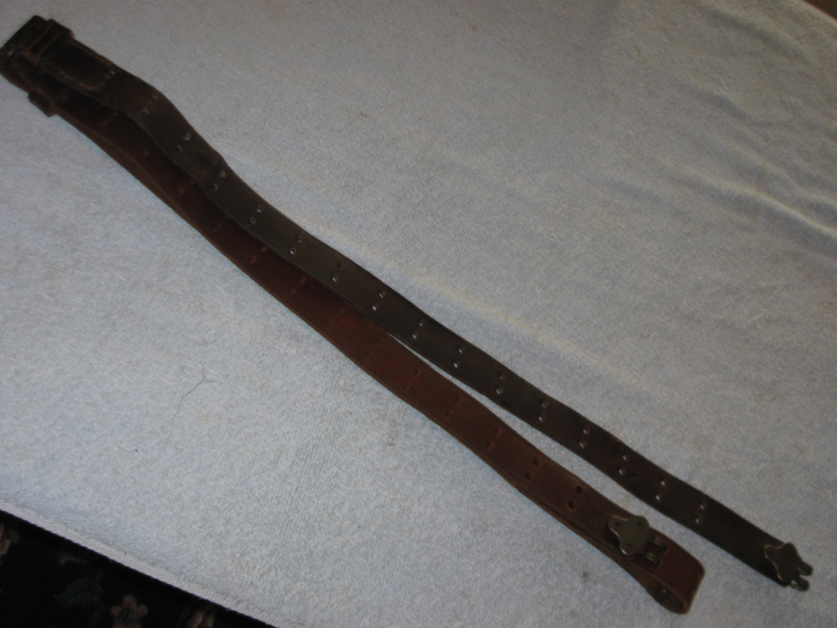 ORIGINAL U. S. WWII M1907 PATTERN MILSCO 1944 LEATHER SLING W/STEEL ...