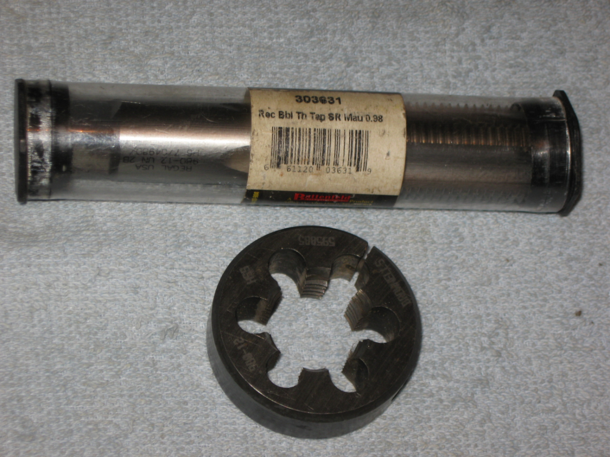 .980 X 12 MAUSER SMALL RING TAP & DIE (USA) 8mm Mauser 17257363 ...