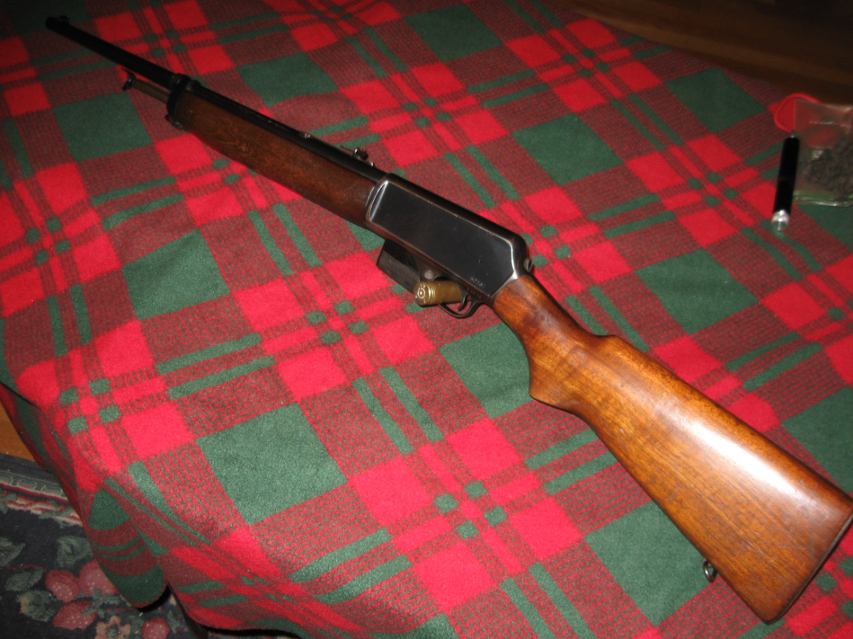 Winchester MODEL 07 SELF LOADING P&P (POLICE & PRISON) MFG. 1952 .351 ...