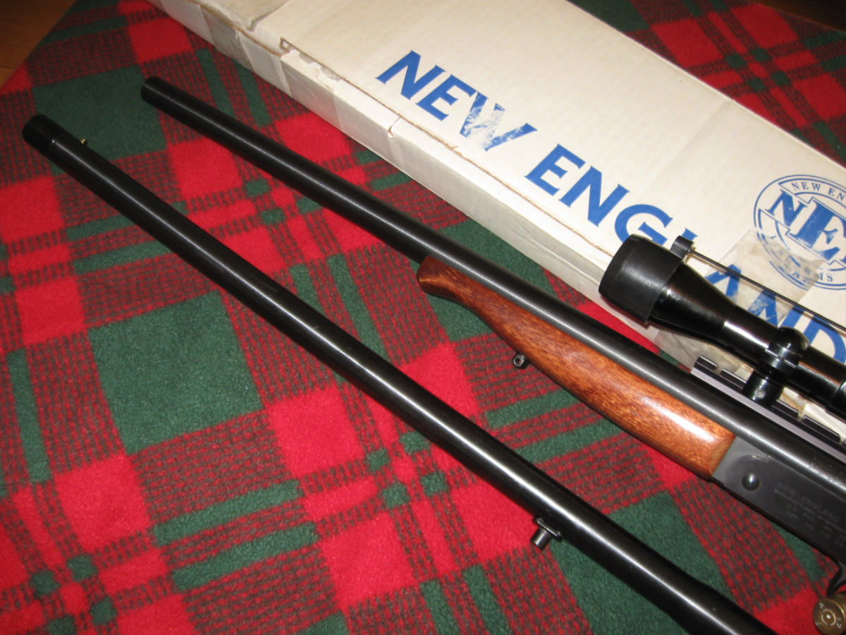 New England Arms HANDI-RIFLE COMBO .223 REM BULL BARREL/12 GA. 3 1/2 ...