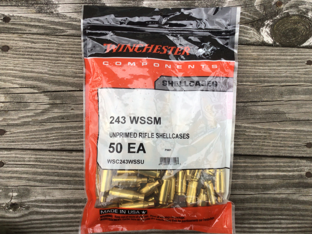 Winchester Bag Of 50 Unprimed Brass 243 Wssm For Sale At GunAuction
