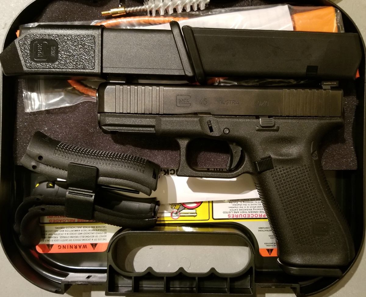 Glock Model 45 Gen 5 Amglo night sights .45 ACP 16924558 - GunAuction.com