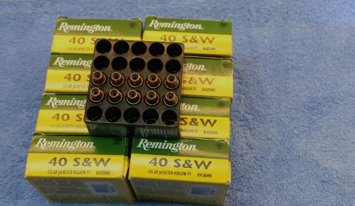 Remington 210 rounds of 155 grain jacketed hollow points .40 S&W ...