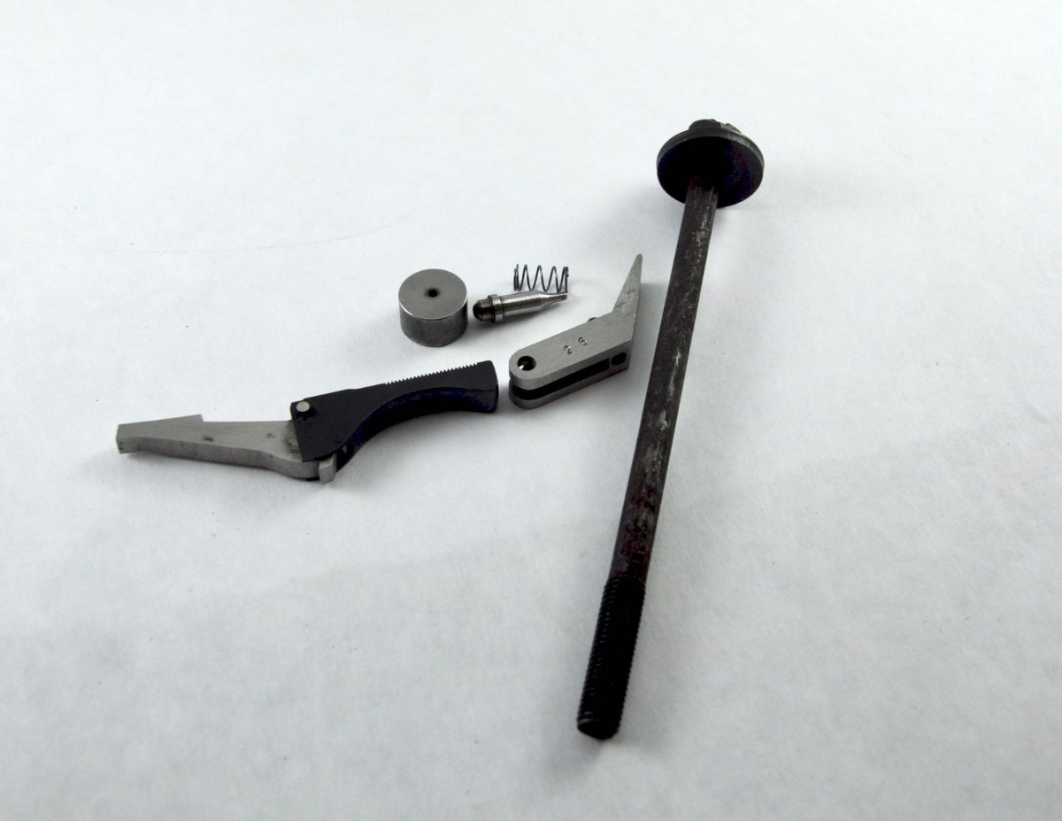 Hagn Falling Block Single Shot Medium Rifle Action In The White W. Set ...