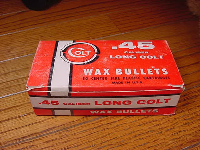 Box Of Colt .45 Long Colt Wax Bullet Cartridges .45 Long Colt For Sale ...