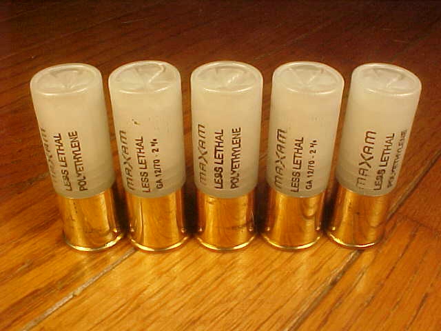5 Rounds of Maxam Less Lethal 12 Gauge Polyethylene Shot