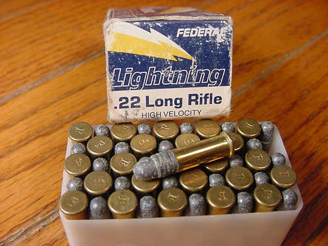 Box Of Federal Lightning .22 Long Rifle Lead Solid Point .22 Lr For ...
