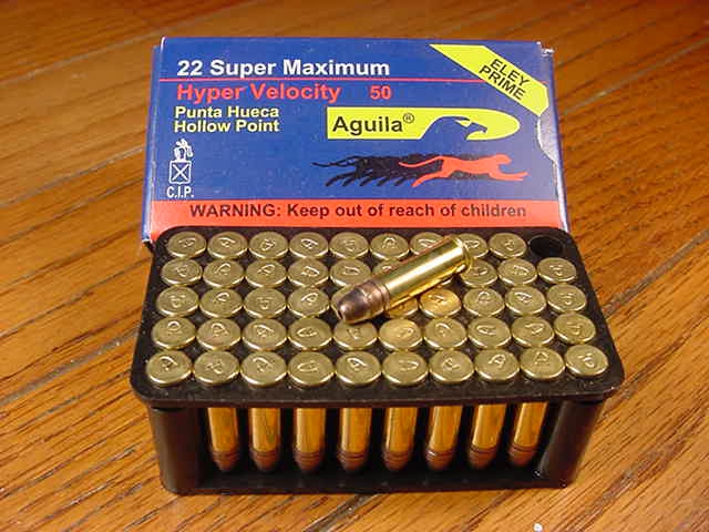 Box Of Aguila Super Maximum .22 Long Rifle Hyper Velocity Hollow Point ...