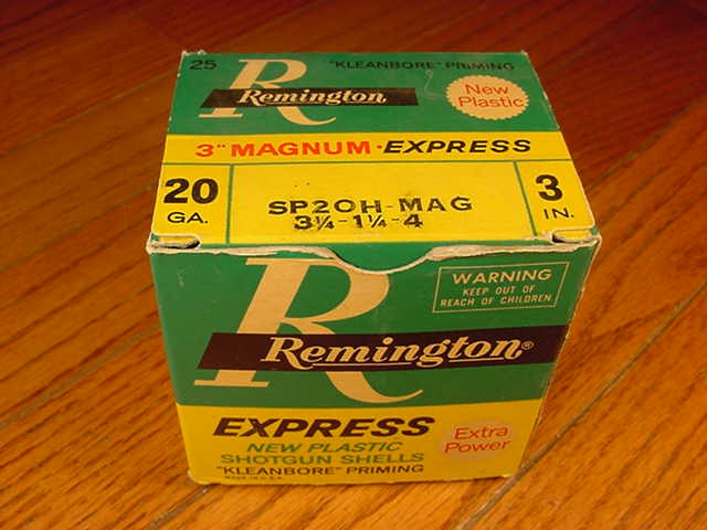 Partial Box Of Remington 20 Gauge 3 Inch Magnum Number 4 Shot 20 Ga For ...