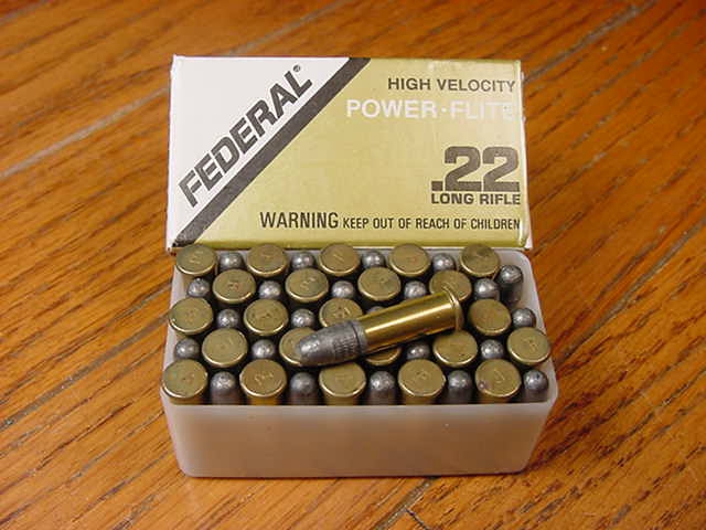 Box Federal Power-Flite .22 Long Rifle Lead Solid Point .22 Lr For Sale ...