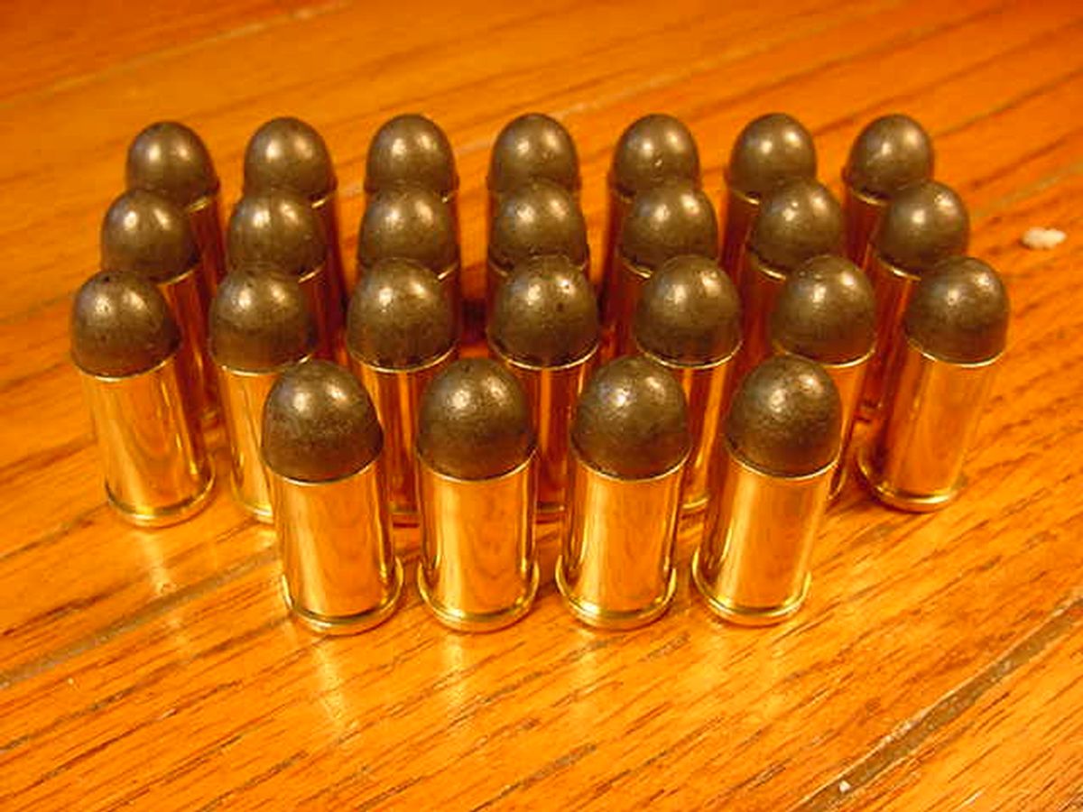 25 Rounds Of Reloaded .45 Auto Rim Lead Round Nose .45 Auto Rim For ...