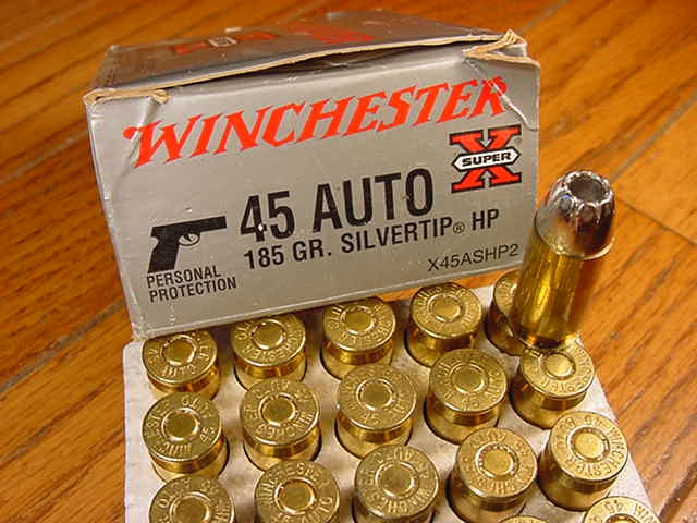 Box Of Winchester .45 Auto. Silvertip Hollow Point .45 Acp For Sale at ...