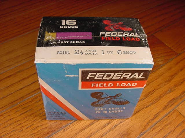 Box Of Federal Paper Hull 16 Gauge 6 Shot 16 Ga For Sale at GunAuction ...