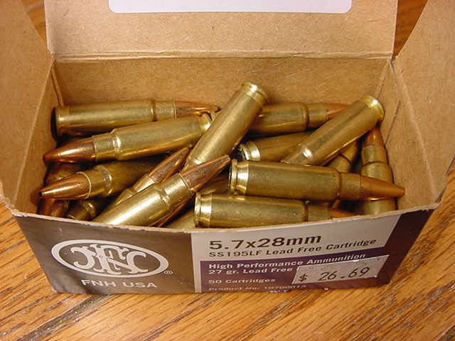 Partial Box Of Fnh Ss195 Lead Free 5.7x28mm Jacketed Hollow Point 5 ...