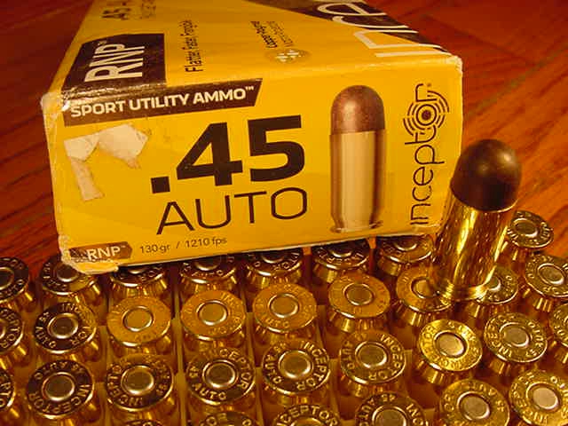 Box Of Inceptor .45 Auto. Copper-Polymer Frangible Projectile .45 Acp ...