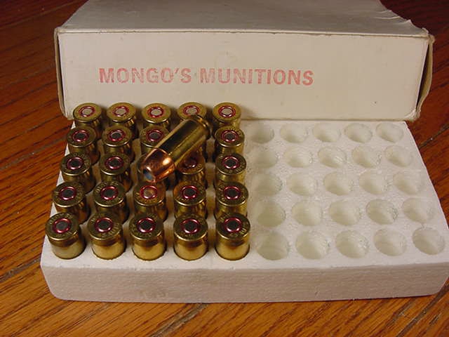 Partial Box Of Mongo`S Munitions .45 Auto. Jacketed Hollow Point .45 ...
