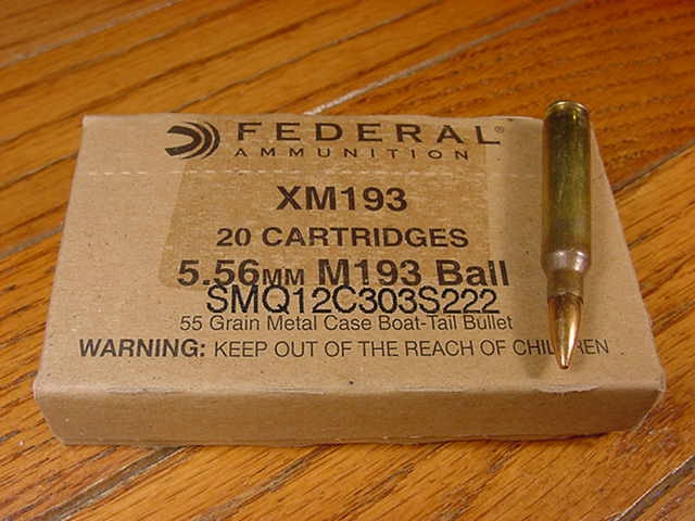 Box Of Federal Xm193 5.56mm Ball Full Metal Jacket Boat-Tail 5.56mm ...